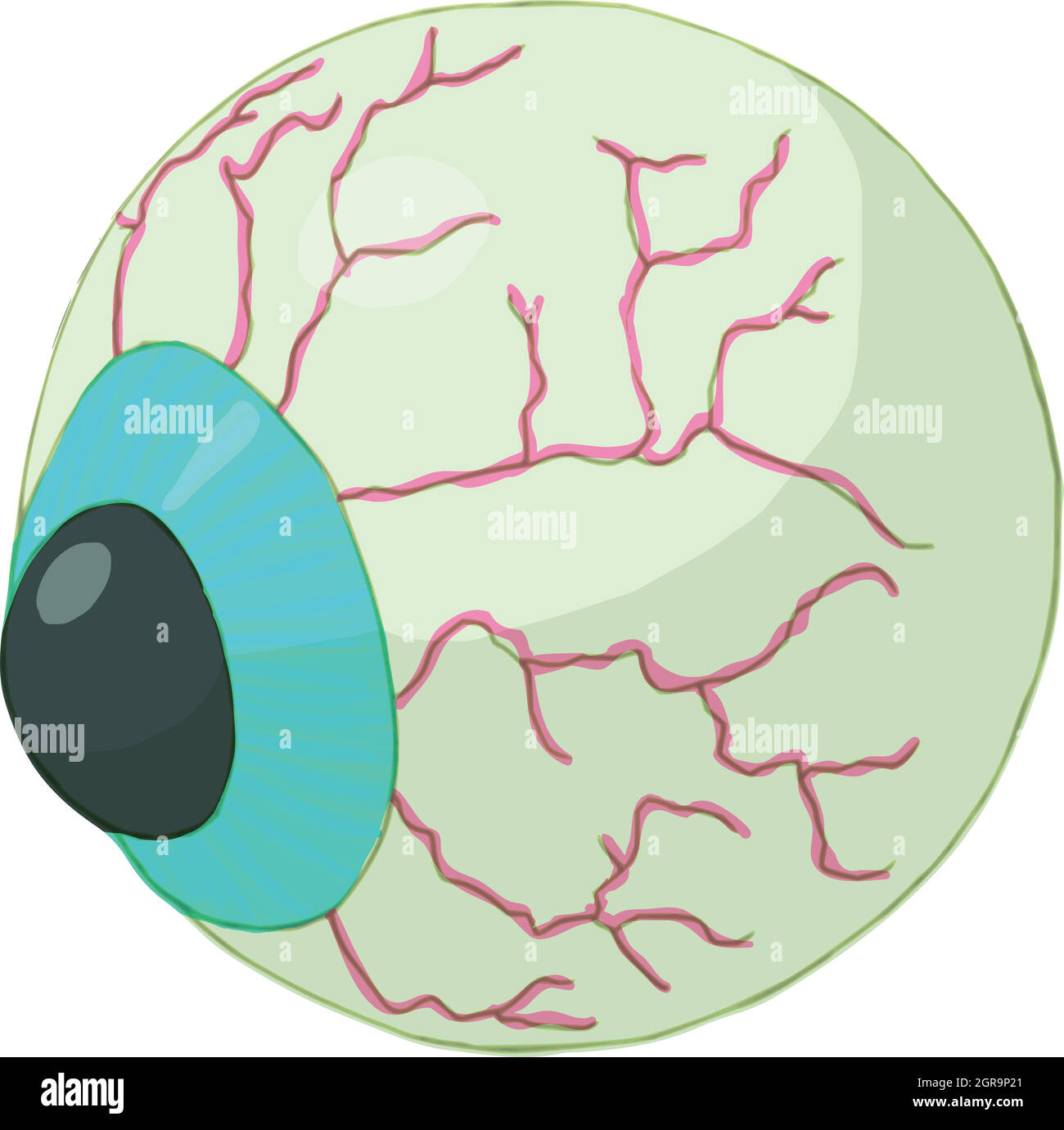 Yeux rouges caricature Banque de photographies et d’images à haute ...