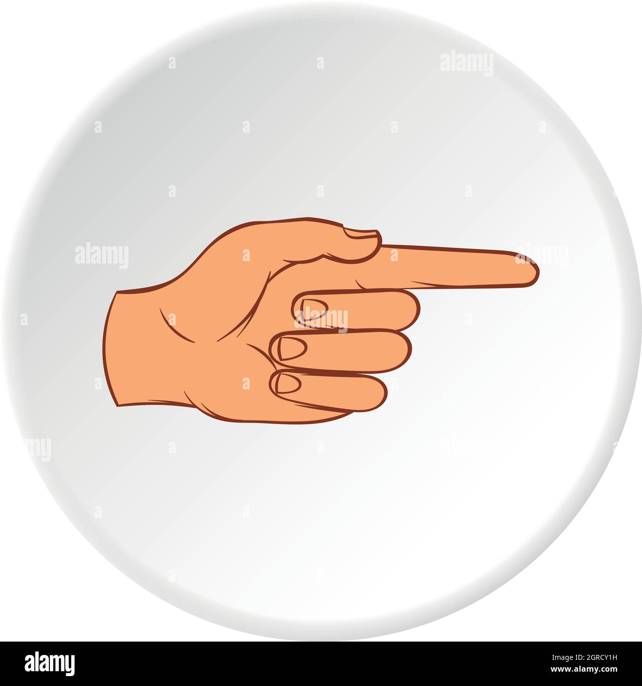 Index De La Main Banque d'images vectorielles - Alamy
