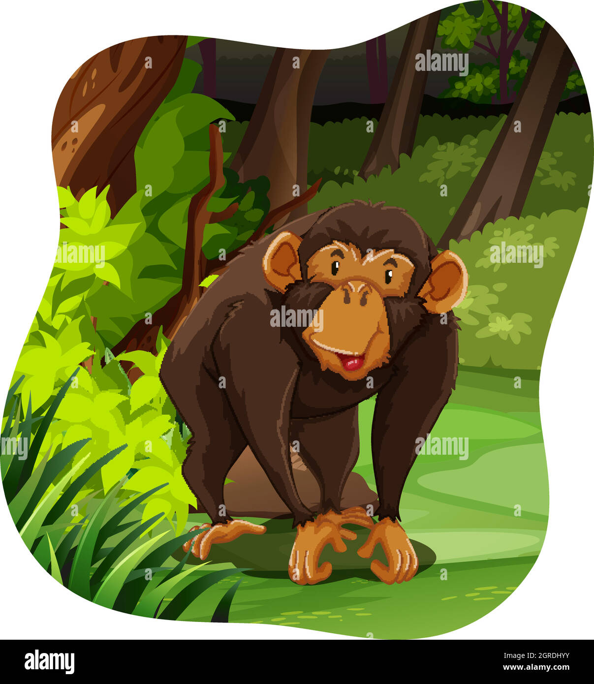 Dessin de singe Banque d'images vectorielles - Page 2 - Alamy
