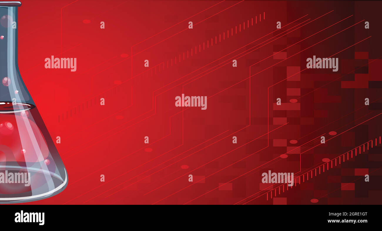 Verser liquide dans un becher Banque d'images vectorielles - Alamy