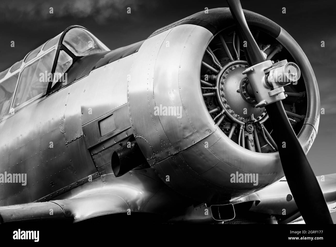 Le T-6 Texan est un avion d'entraînement américain à moteur unique ...