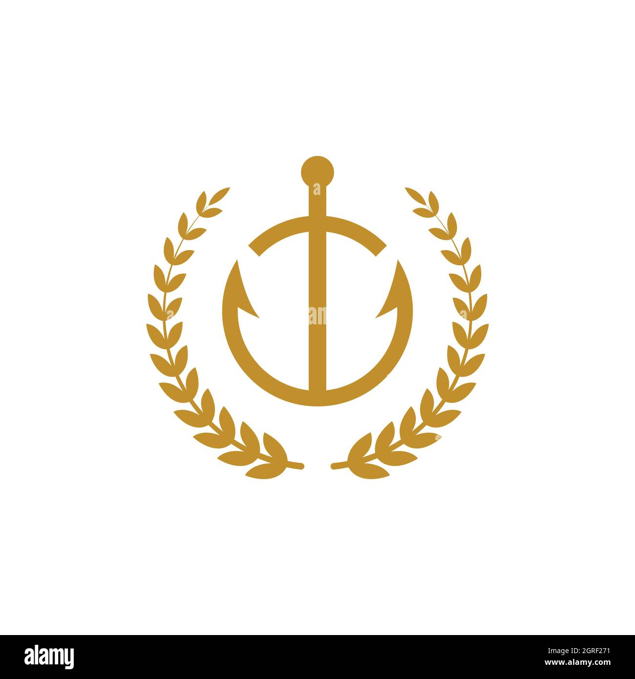 L'icône d'Ancre Modèle Logo vector illustration Photo Stock - Alamy