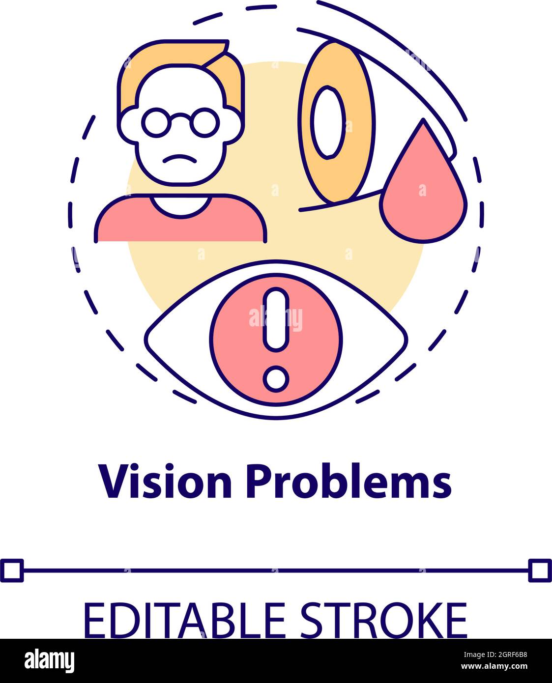 Troubles de la vision Banque d'images vectorielles - Alamy