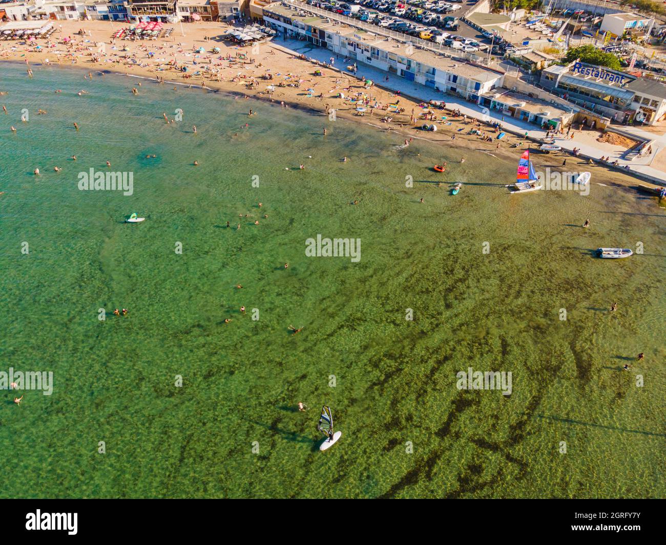 France marseille pointe rouge beach Banque de photographies et d’images ...