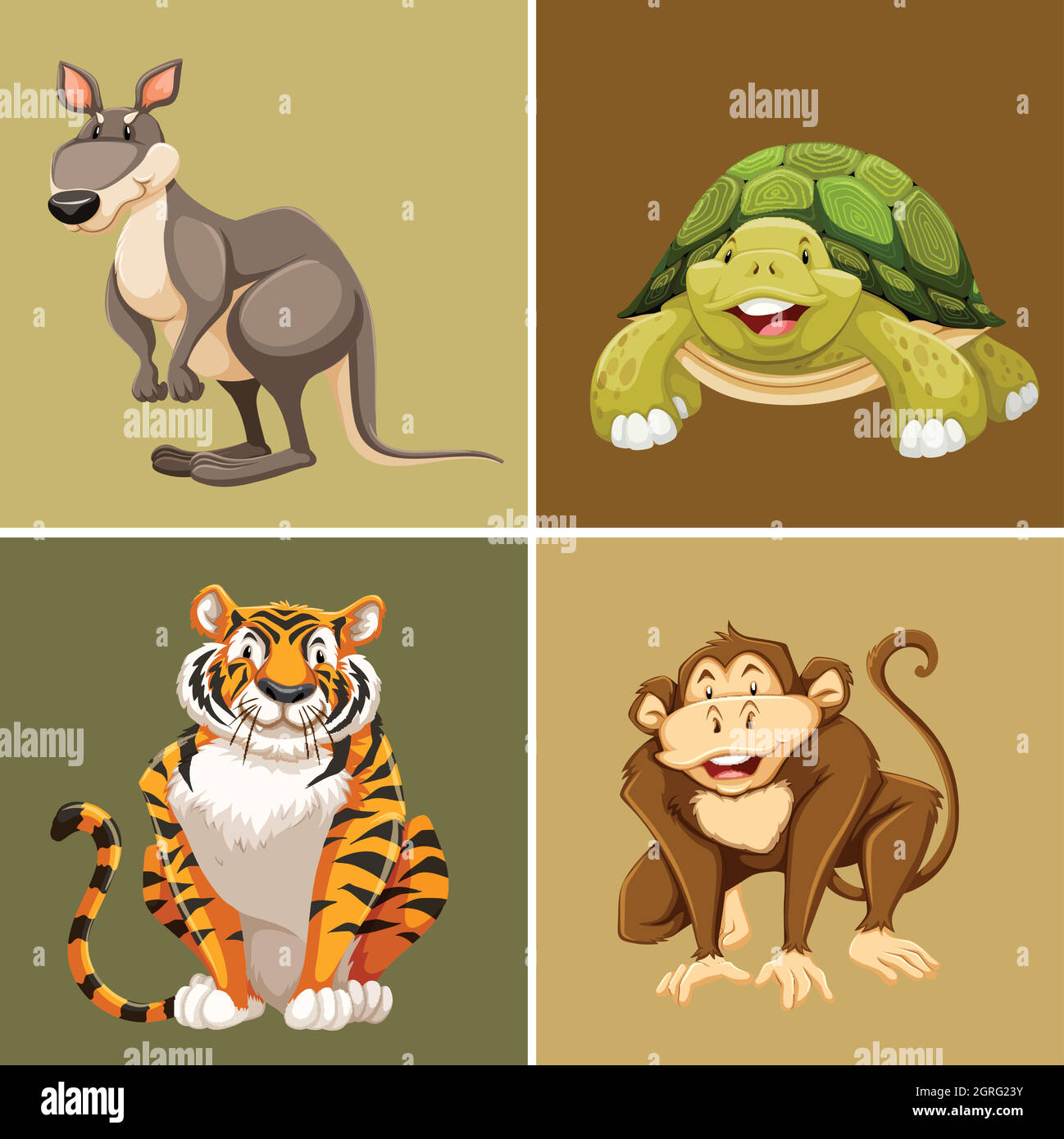 Tipos de animales Banque d'images vectorielles - Alamy