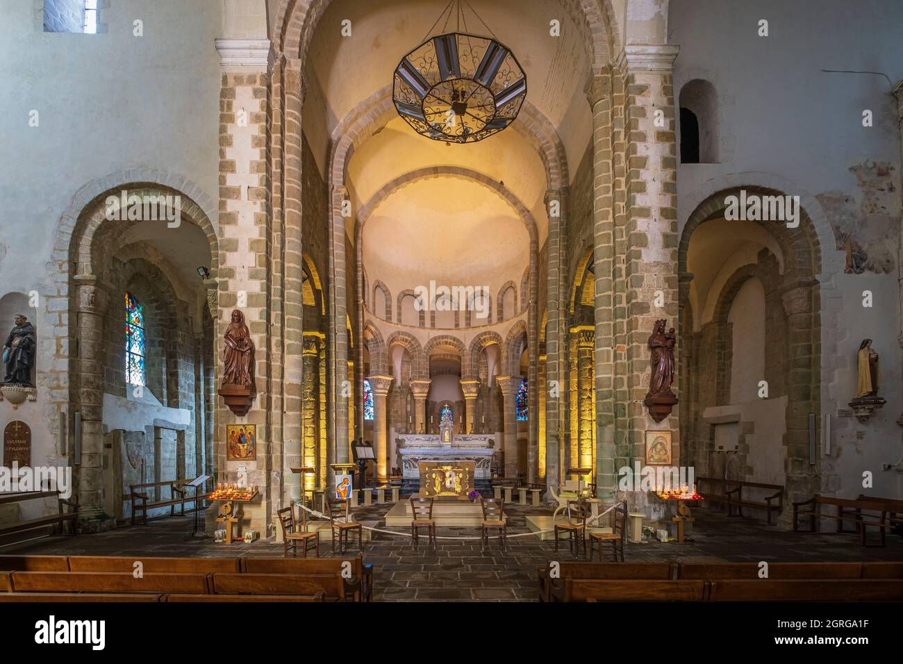 France, Morbihan, Golfe du Morbihan, péninsule de Rhuys, Saint-Gildas-de-Rhuys, Abbaye de Saint ...