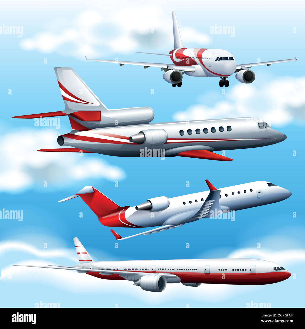 Tournant en vol Banque d'images vectorielles - Alamy