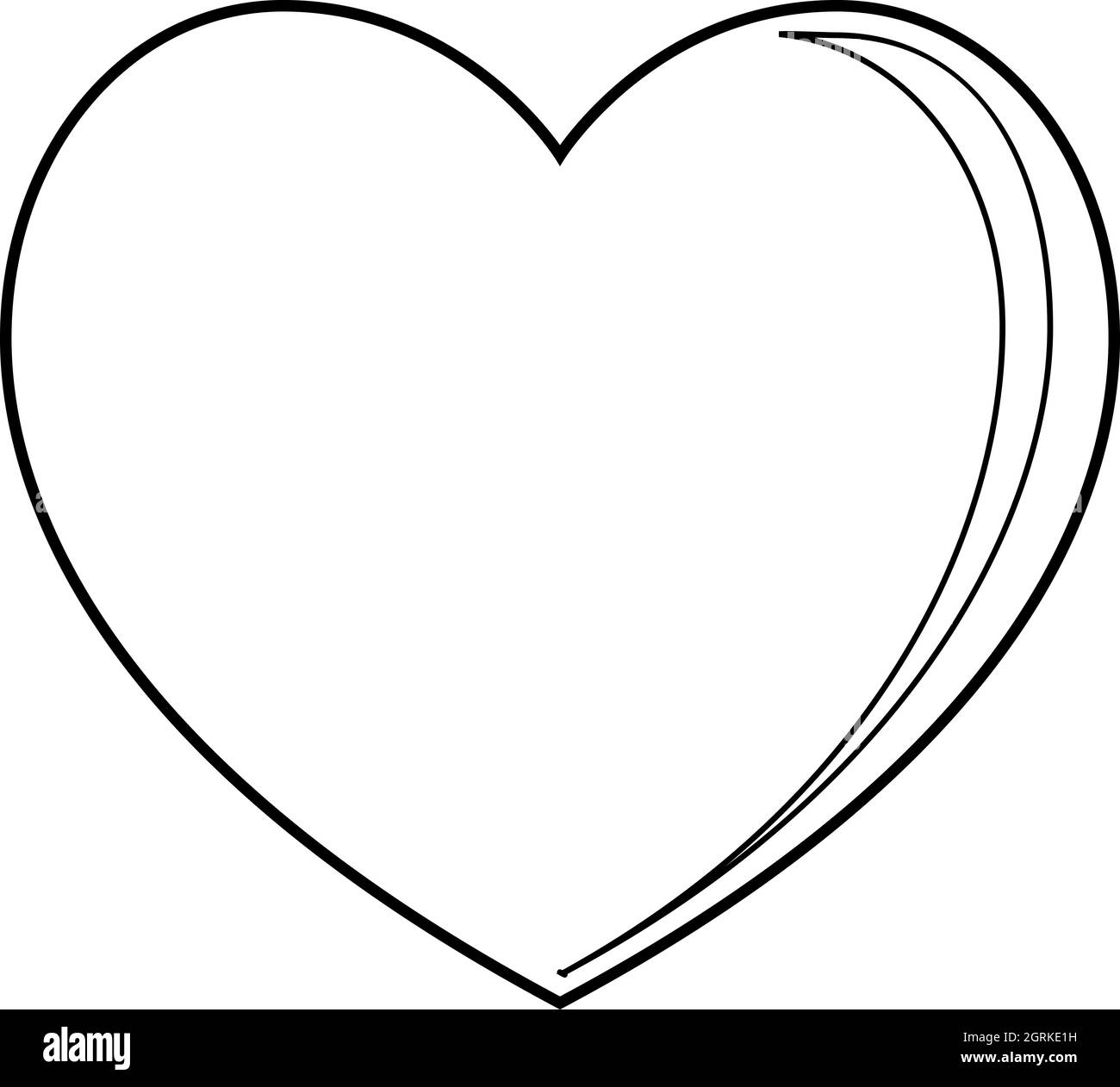 Contour du coeur Banque de photographies et d’images à haute résolution ...