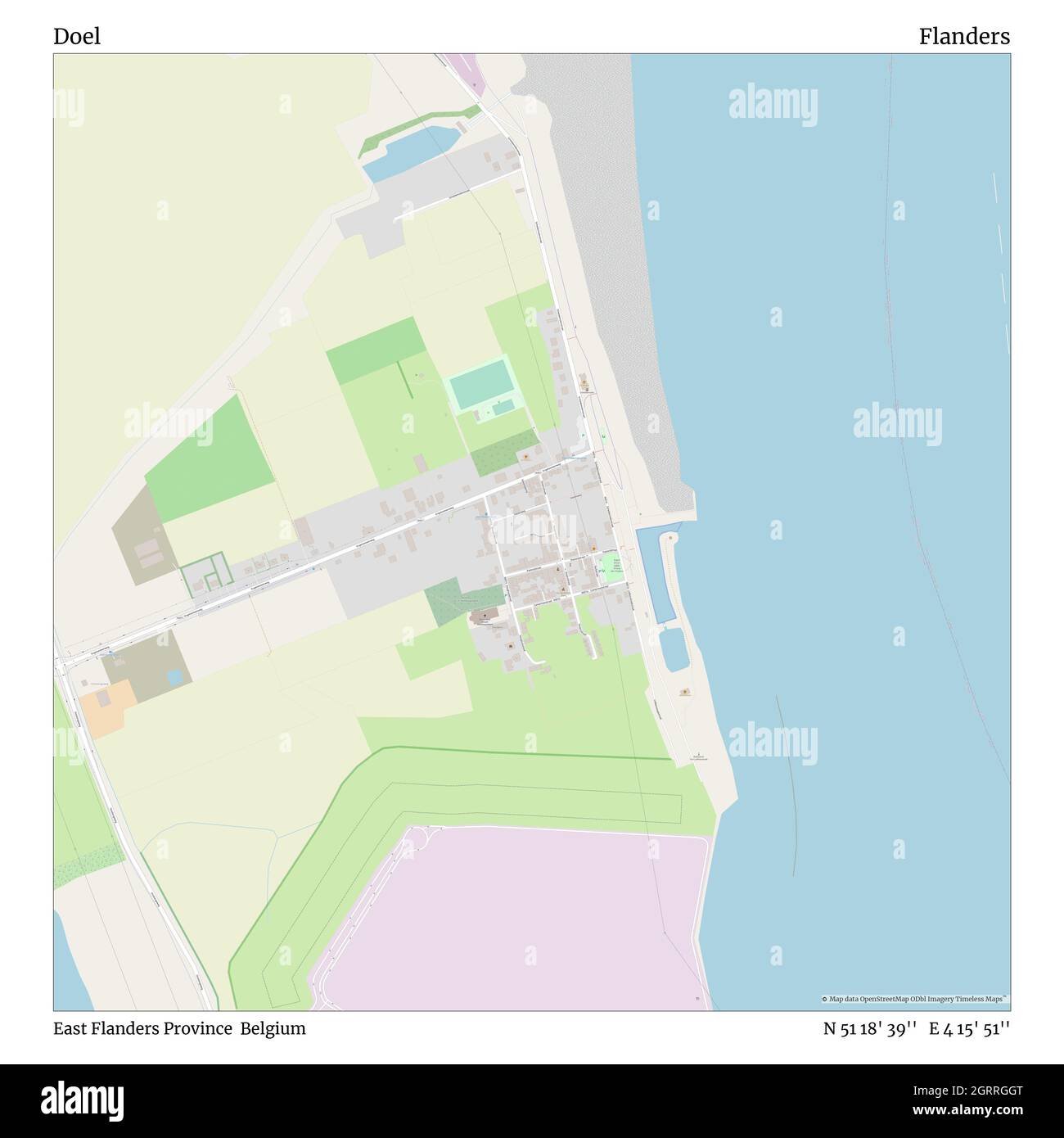 Doel city map Banque d'images détourées - Alamy