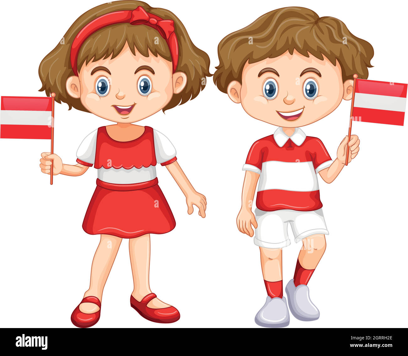 Drapeau enfant Banque d'images vectorielles - Alamy