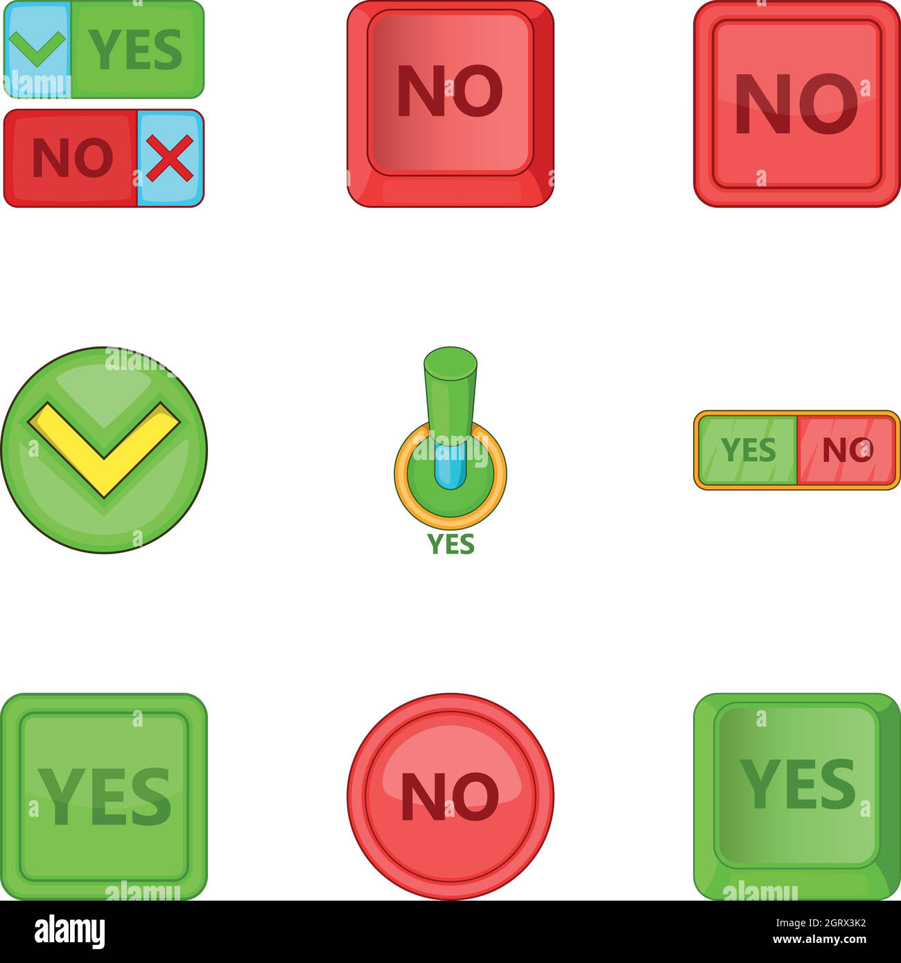 No check mark icon cartoon Banque d'images vectorielles - Page 2 - Alamy