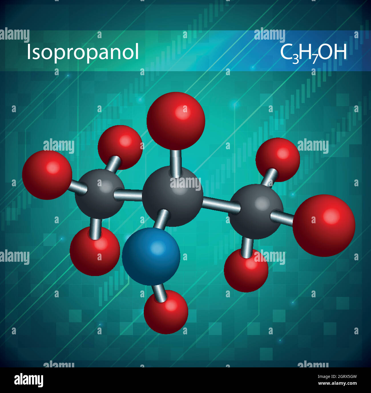 Isopropyl alcohol Banque d'images vectorielles - Alamy