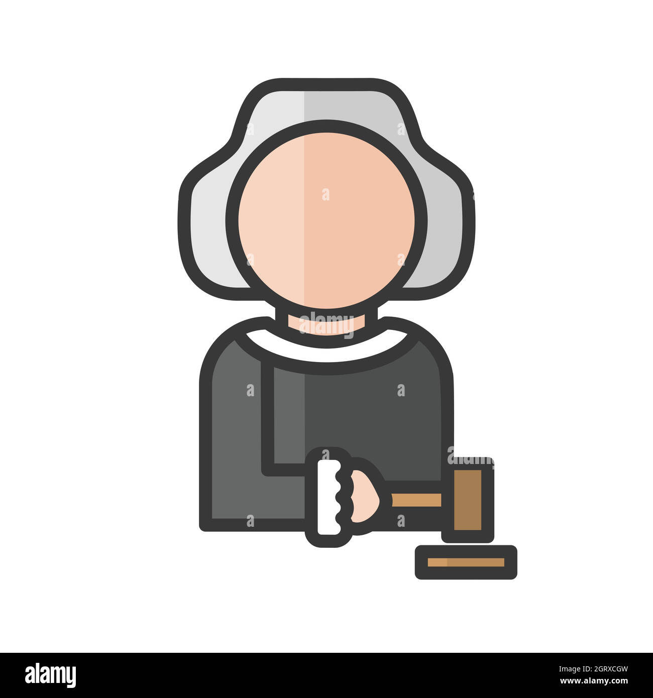 Avatar du juge masculin. Personnage de magistrat. Justice et droit ...