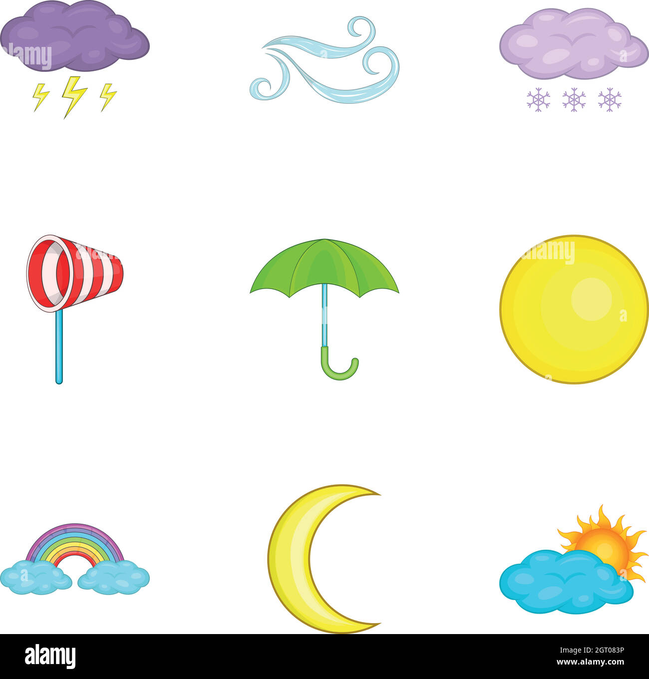 Météo de dessin animé Banque de photographies et d’images à haute ...