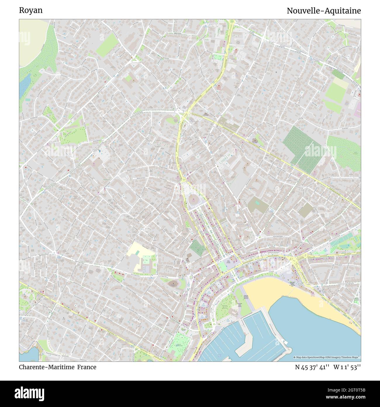 Royan carte plan Banque de photographies et d’images à haute résolution ...