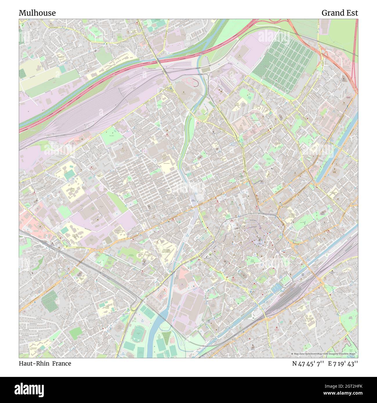 Plan de mulhouse Banque d'images détourées - Alamy