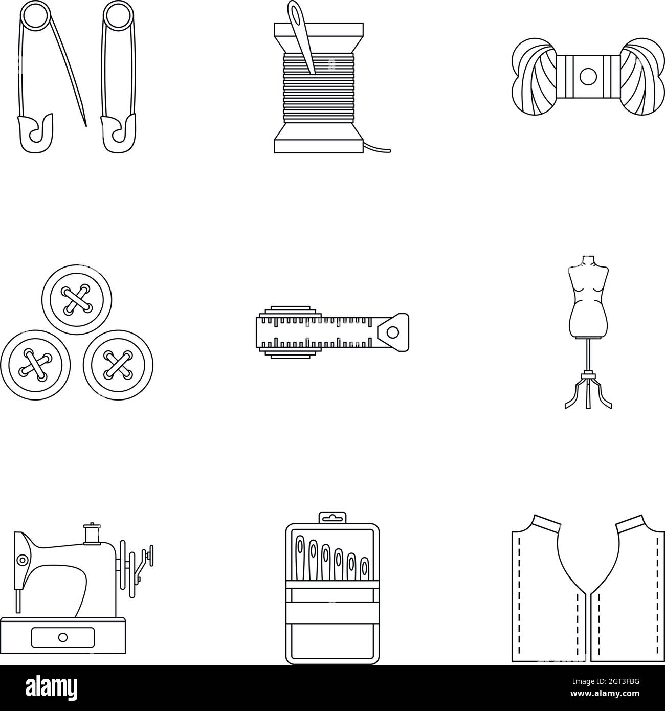 Motif de broderie en laine Banque d'images vectorielles - Alamy