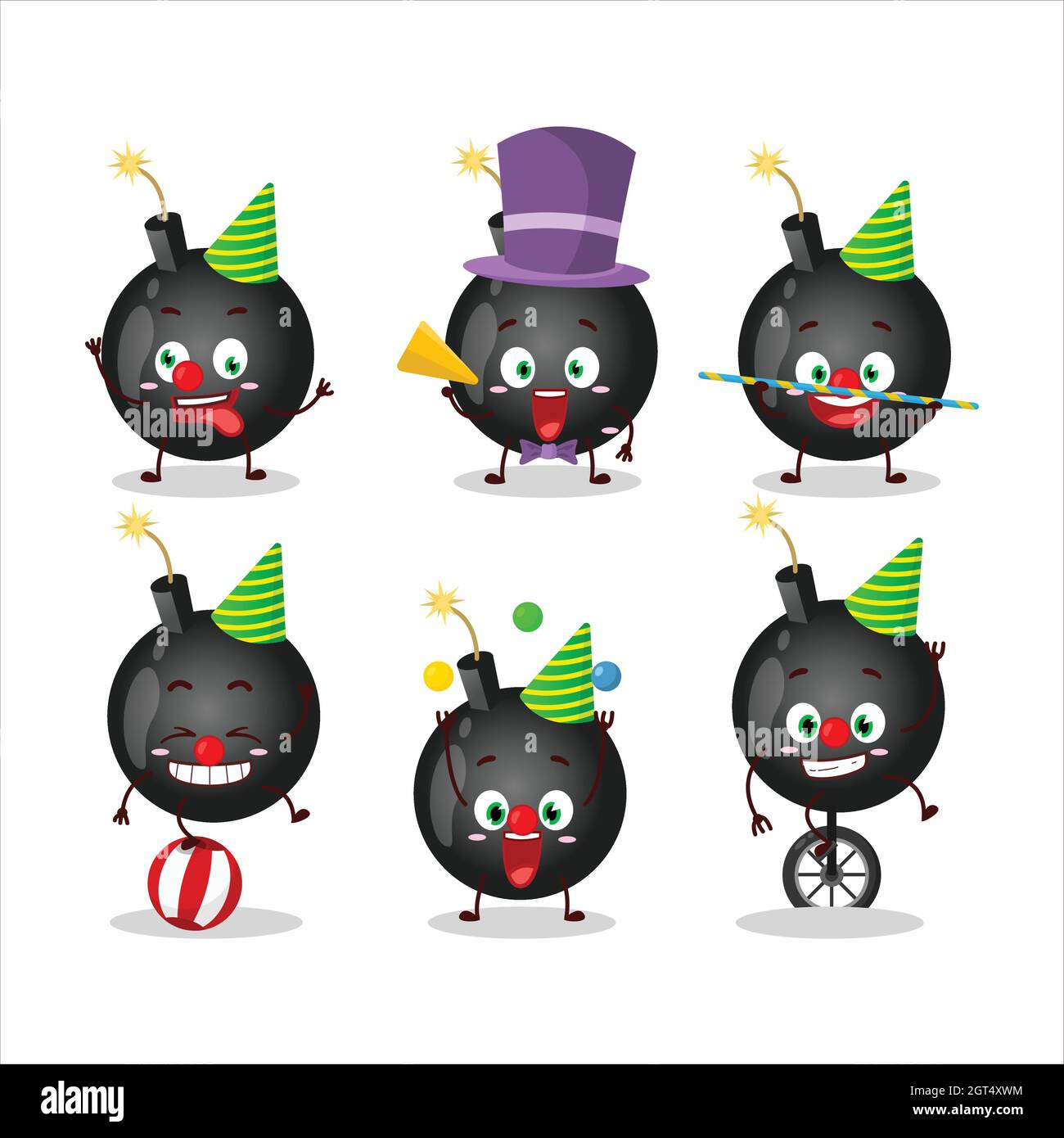 Bomb emoticon cartoon illustration Banque de photographies et d’images ...
