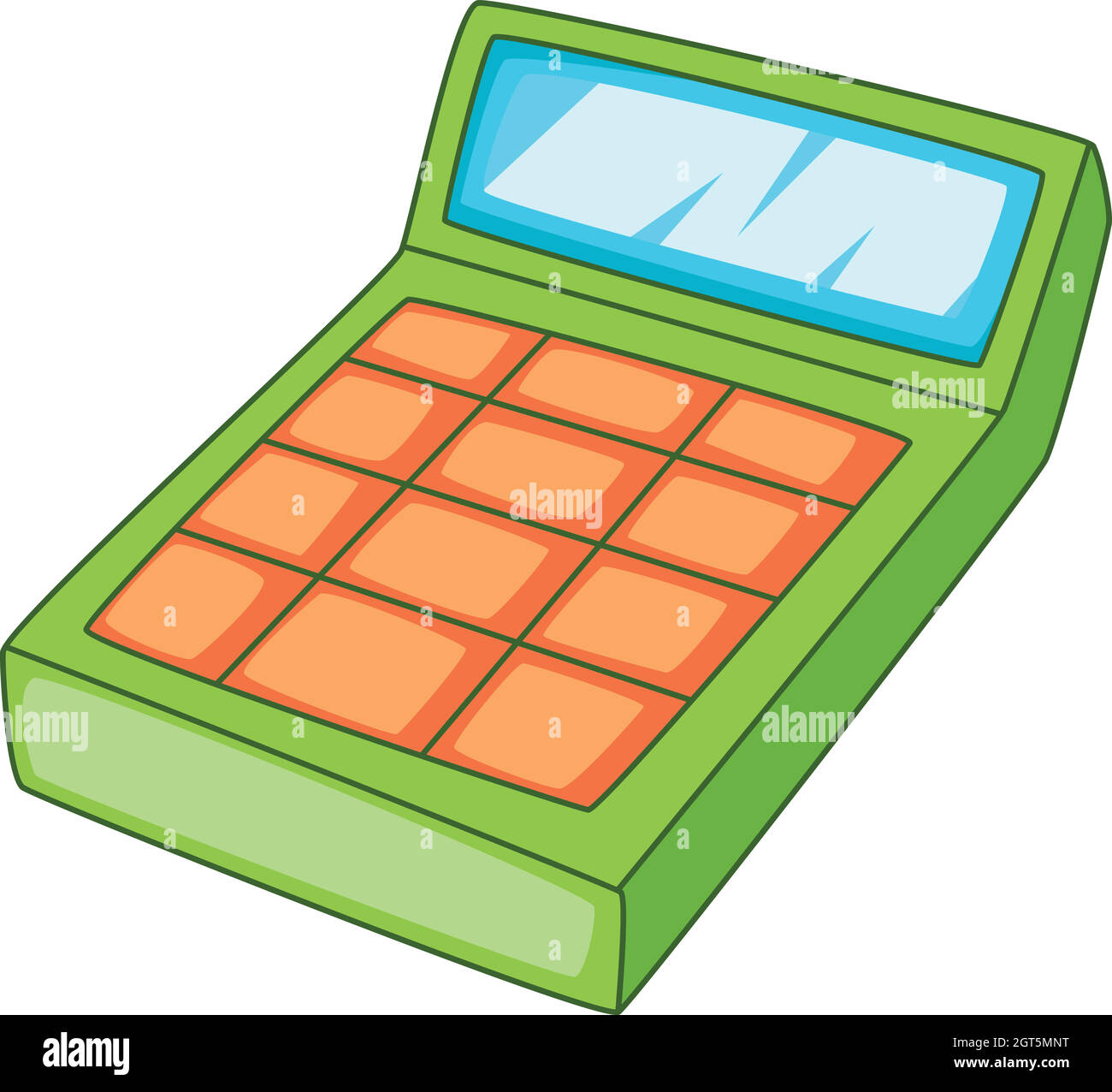 Cartoon calculator math school Banque de photographies et d’images à ...