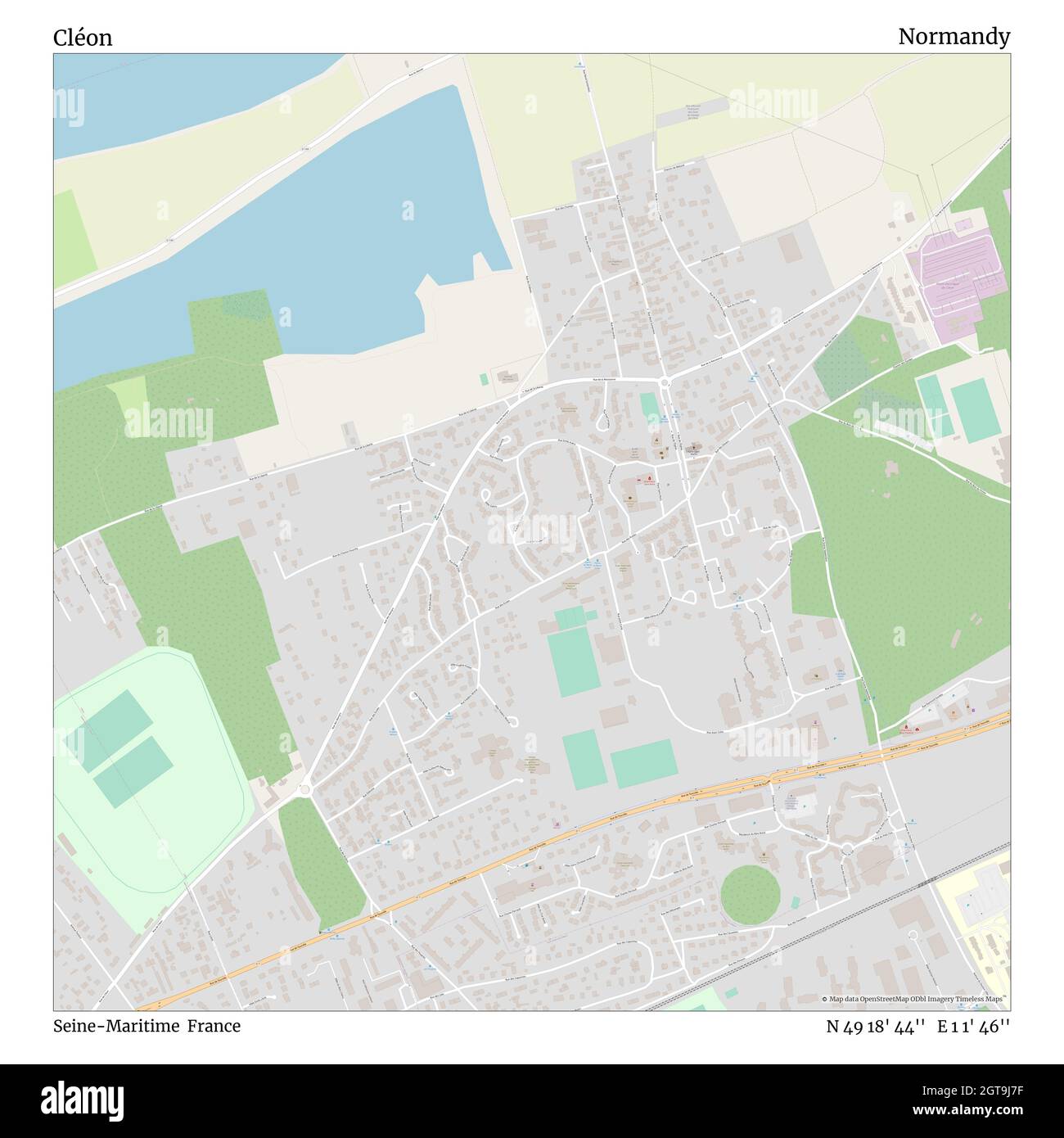 Cléon, Seine-Maritime, France, Normandie, N 49 18' 44'', E 1 1' 46 ...