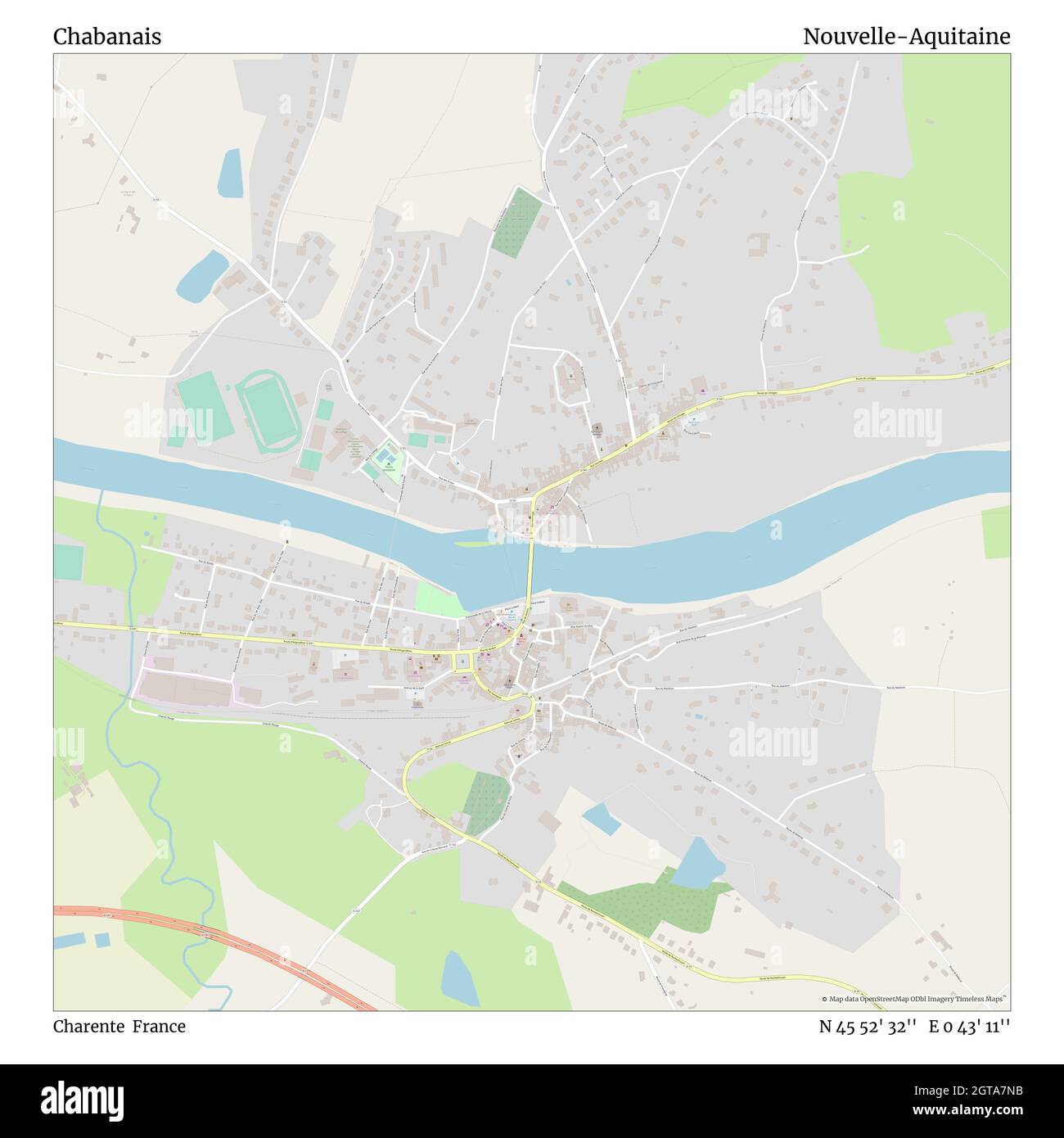 Chabanais, Charente, France, Nouvelle-Aquitaine, N 45 52' 32'', E 0 43 ...