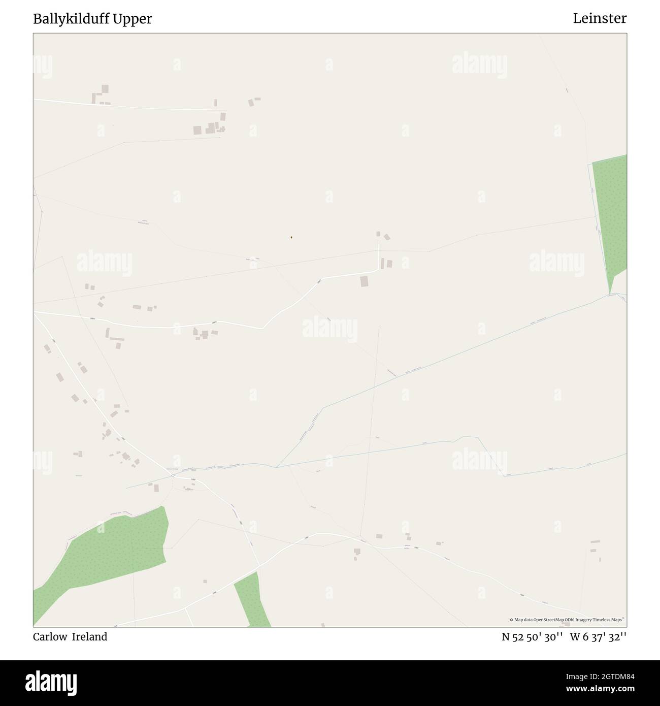 Ballykilduff Upper, Carlow, Irlande, Leinster, N 52 50' 30'', W 6 37 ...