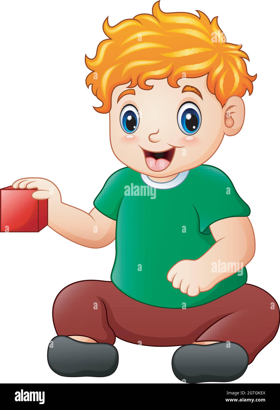 Petite blonde Banque d'images vectorielles - Alamy