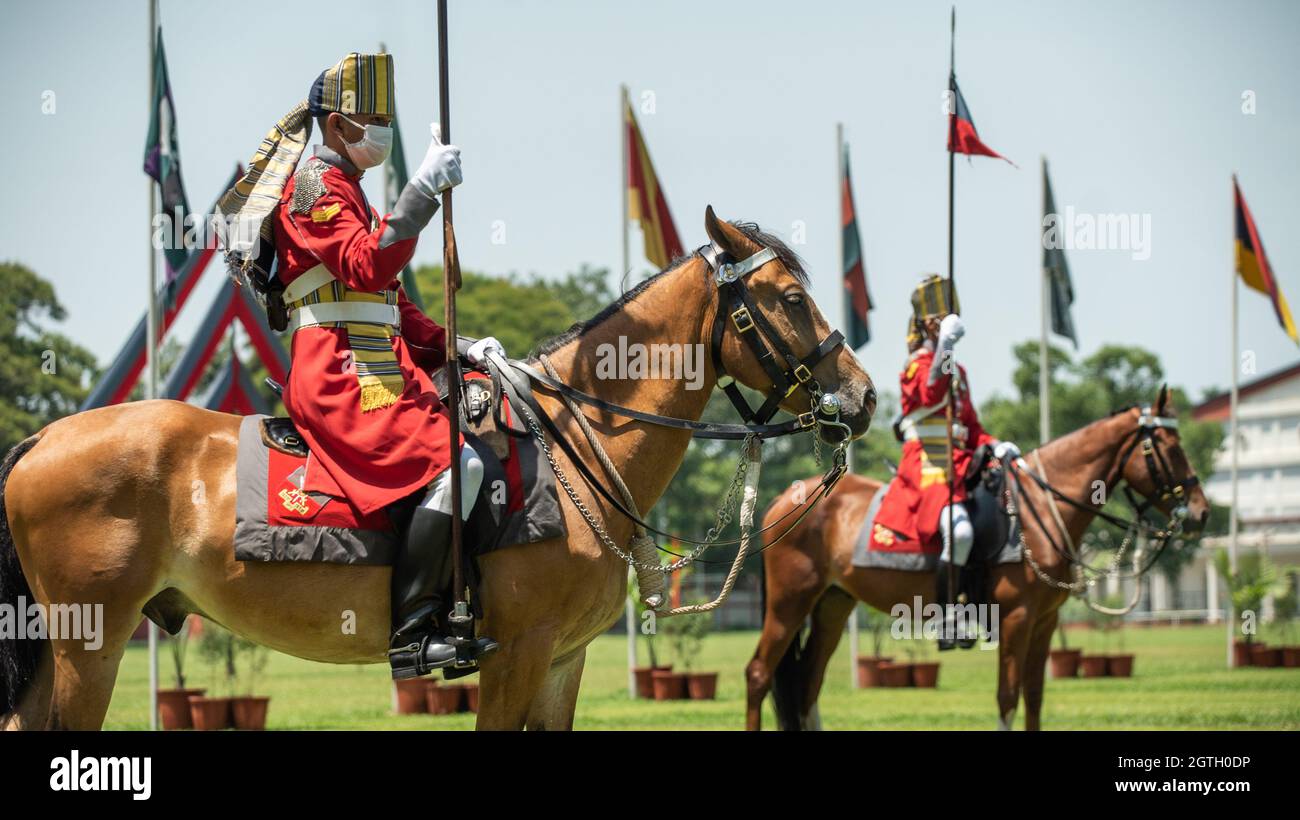 Dehradun, Uttarakhand Inde 15 août 2021. Commandant de parade au cheval ...