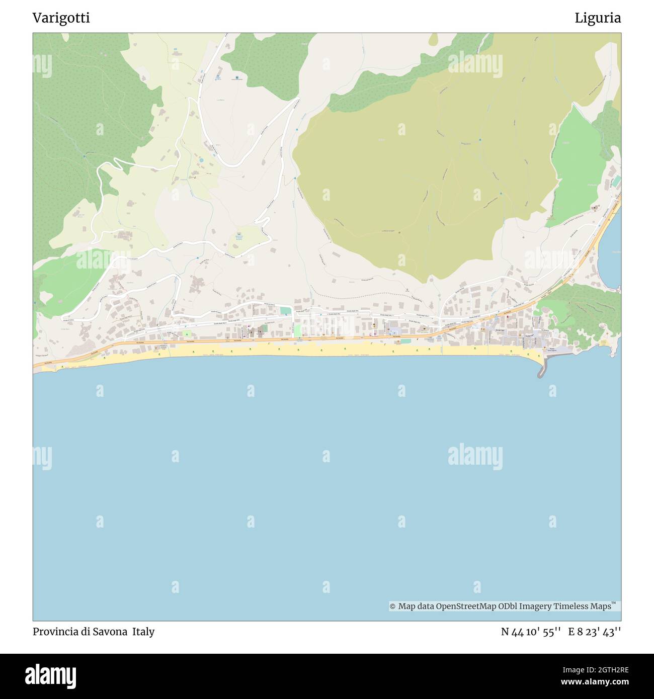 Varigotti, Provincia di Savona, Italie, Ligurie, N 44 10' 55'', E 8 23 ...