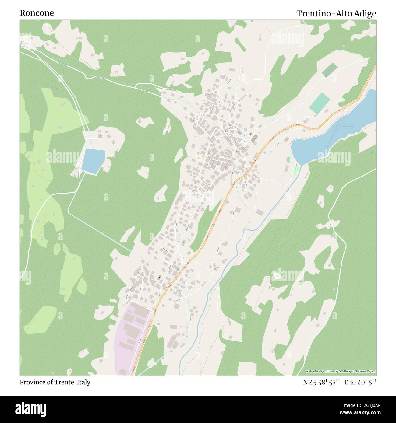 Roncone, province de trente, Italie, Trentin-Haut-Adige, N 45 58' 57 ...
