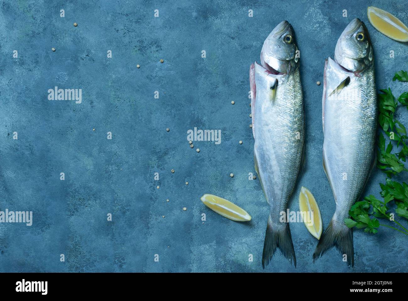 Poisson bleu Banque de photographies et d’images à haute résolution - Alamy