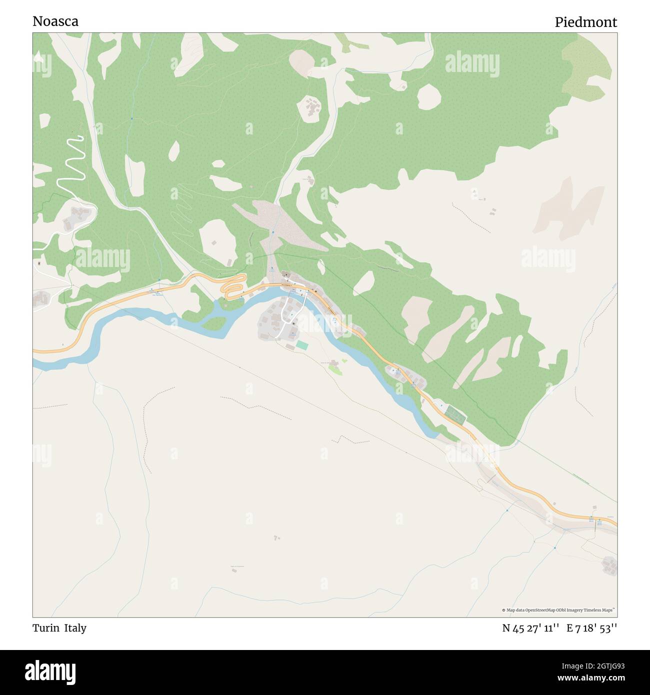 Noasca, Turin, Italie, Piémont, N 45 27' 11'', E 7 18' 53'', carte ...