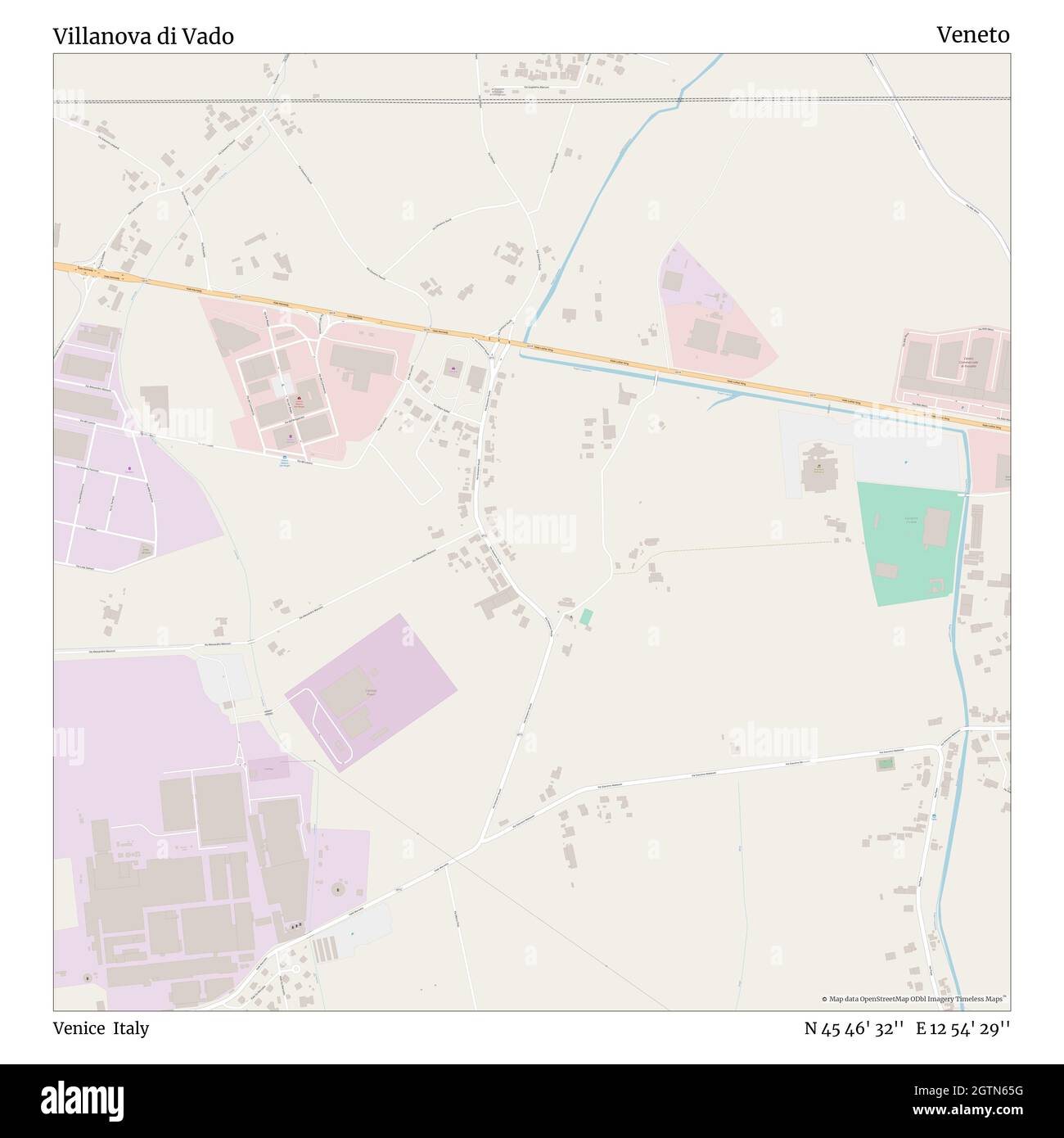 Villanova di Vado, Venise, Italie, Vénétie, N 45 46' 32'', E 12 54' 29 ...