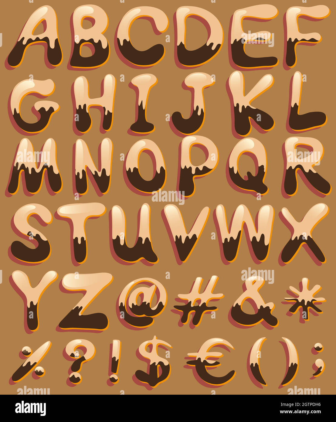 Double alphabet Banque d'images vectorielles - Alamy