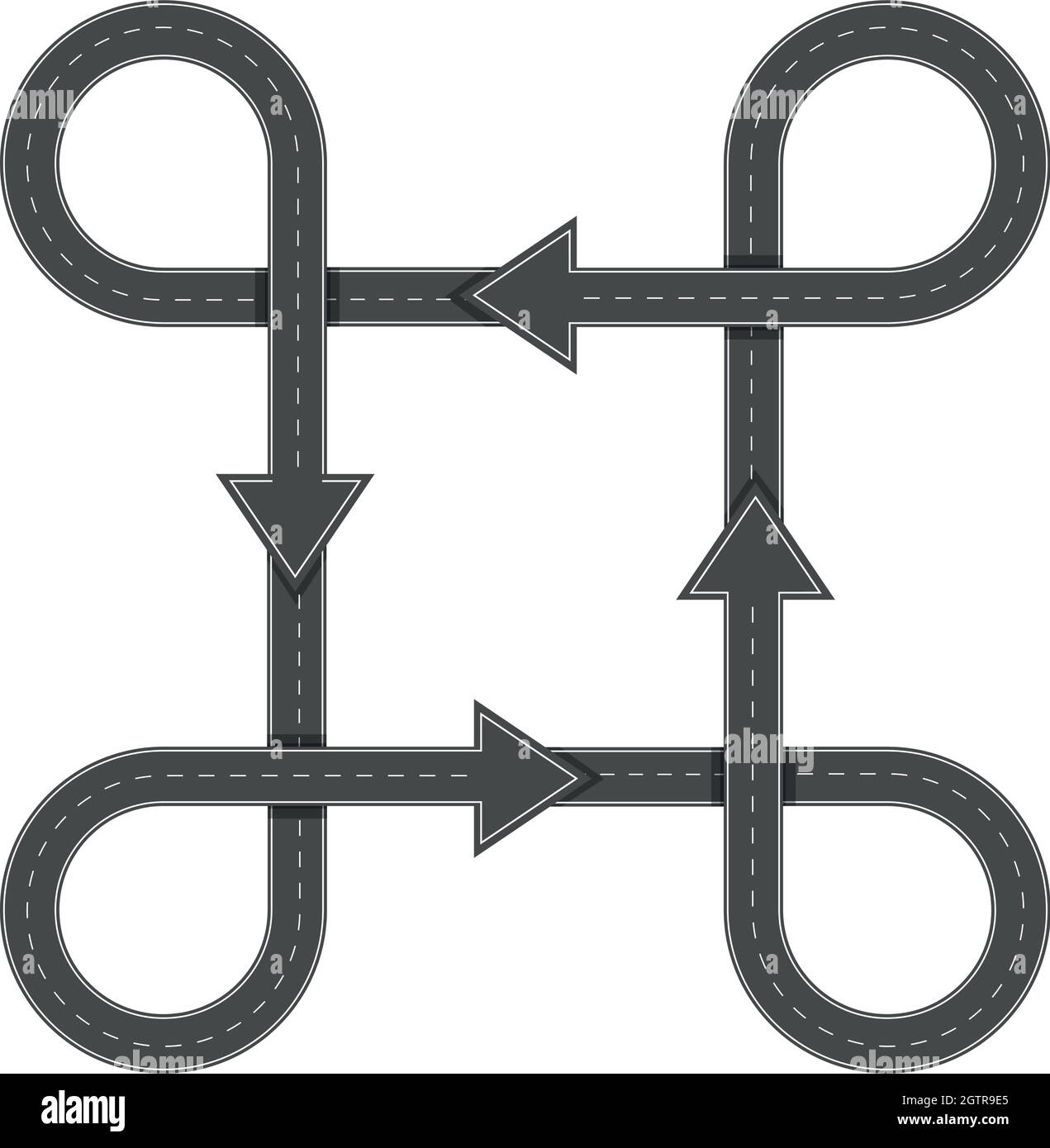 Directions de circulation Banque d'images vectorielles - Alamy