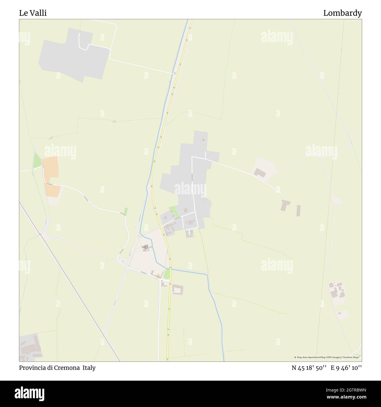 Le Valli, Provincia di Cremona, Italie, Lombardie, N 45 18' 50'', E 9 ...