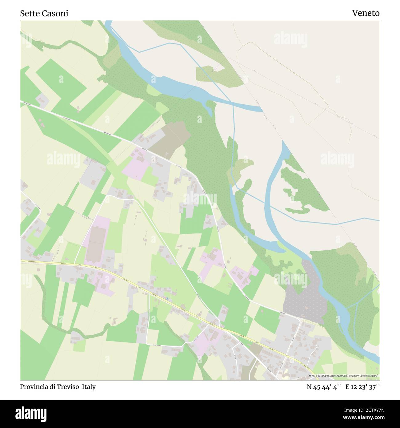 Sette Casoni, Provincia di Trévise, Italie, Vénétie, N 45 44' 4'', E 12 ...