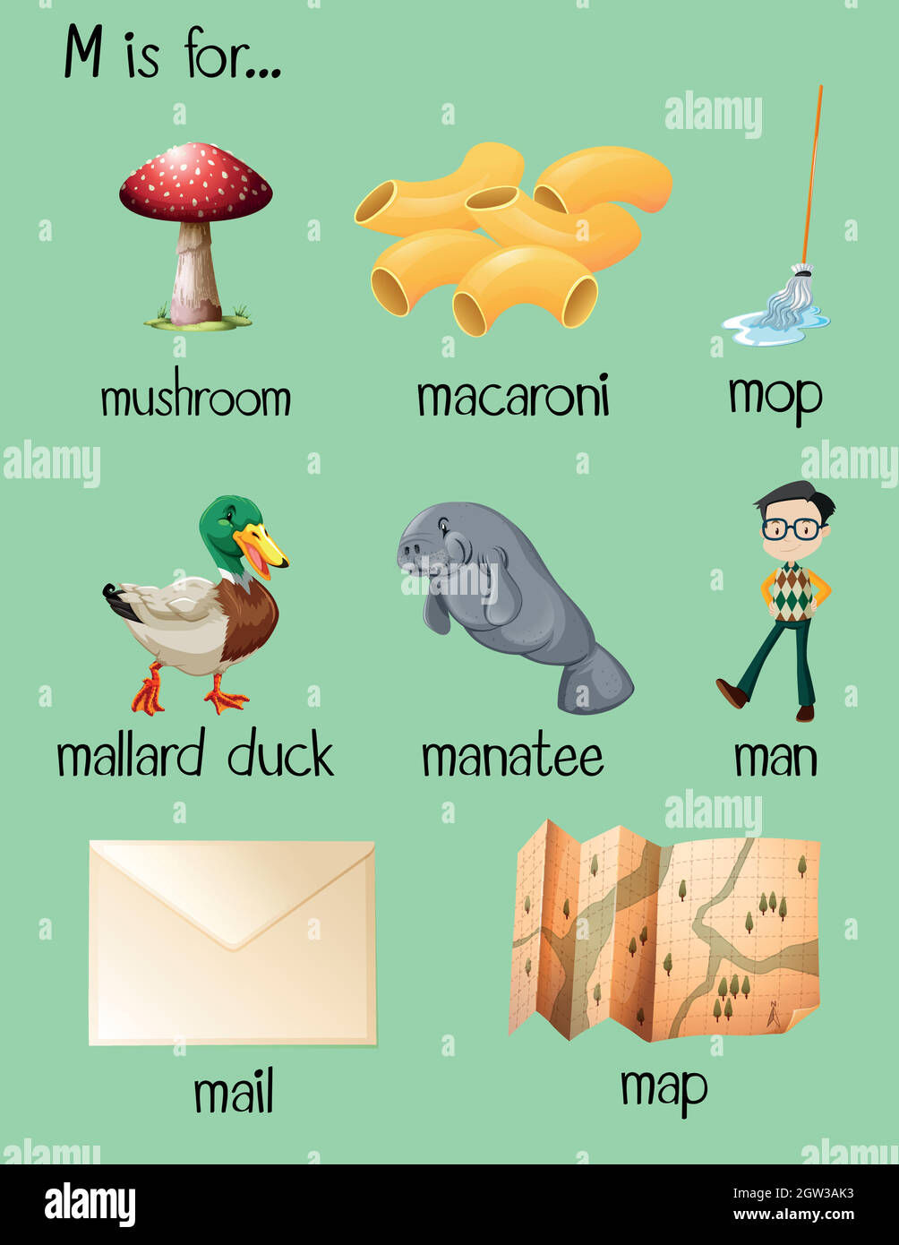 Commencer la carte Banque d'images vectorielles - Alamy