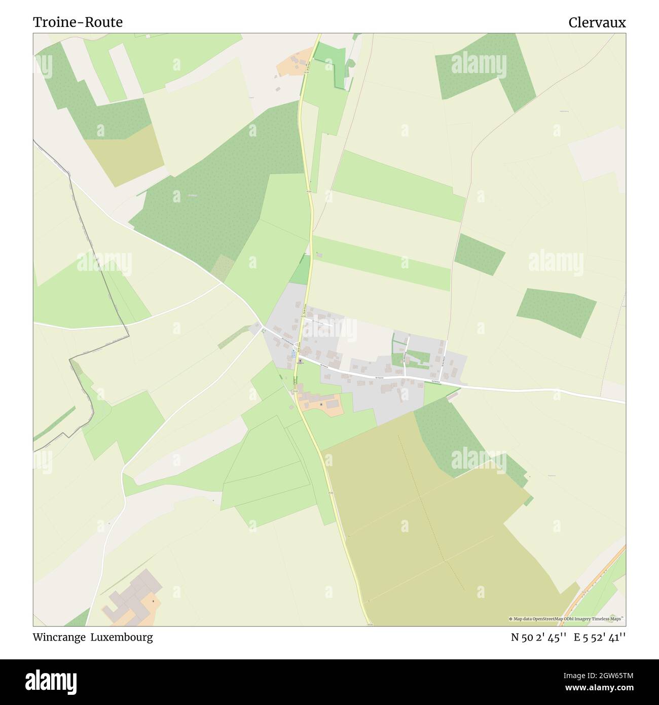 Troine-route, Wincrange, Luxembourg, Clervaux, N 50 2' 45'', E 5 52' 41 ...