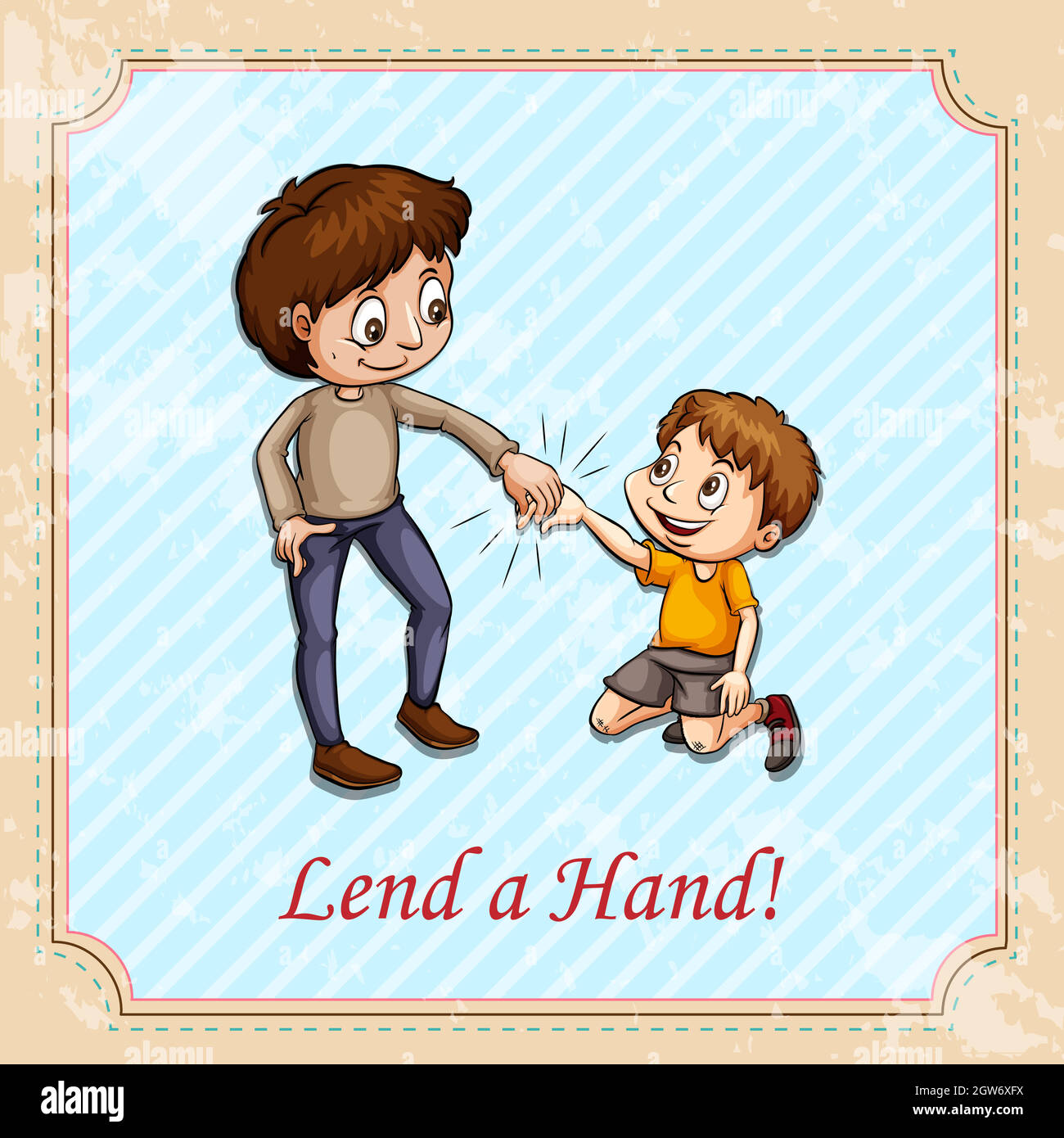 Enfant main Banque d'images vectorielles - Alamy