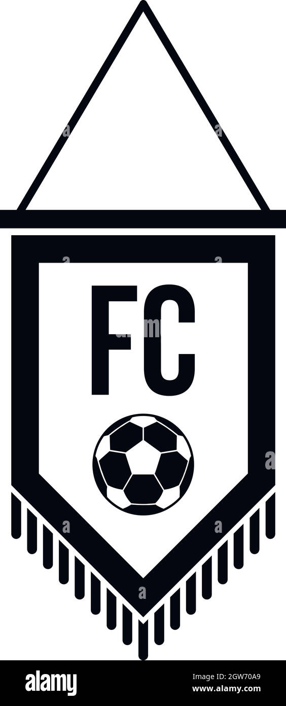 Fanion noir Banque d'images vectorielles - Alamy