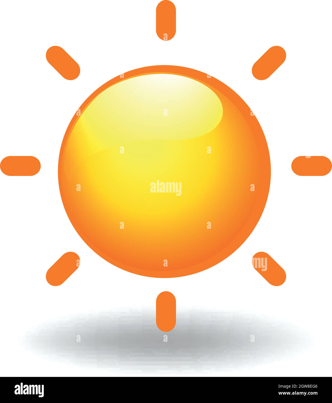 Soleil illustration Banque d'images vectorielles - Alamy