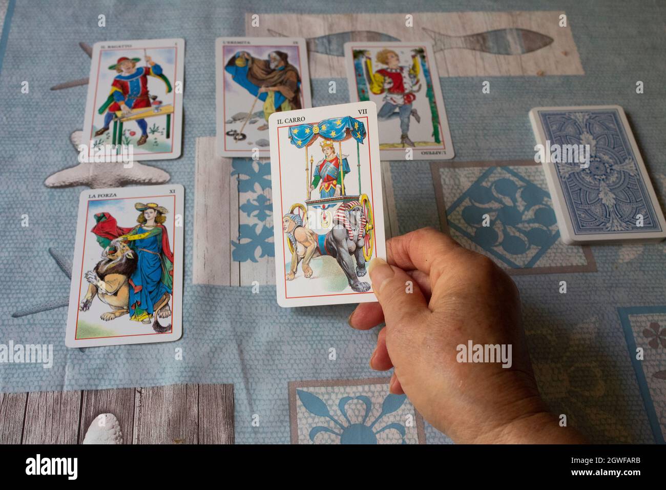 Le char tarot cartes tarot Banque de photographies et d’images à haute ...