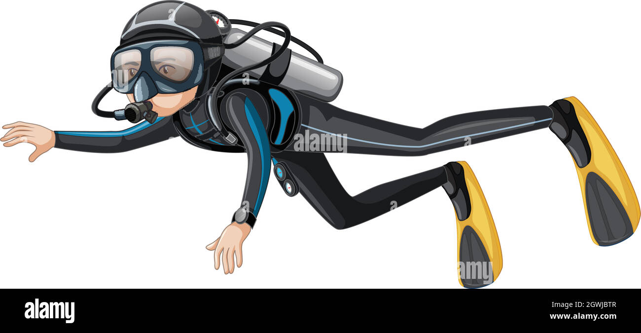 Homme qui plonge dessin Banque d'images vectorielles - Alamy