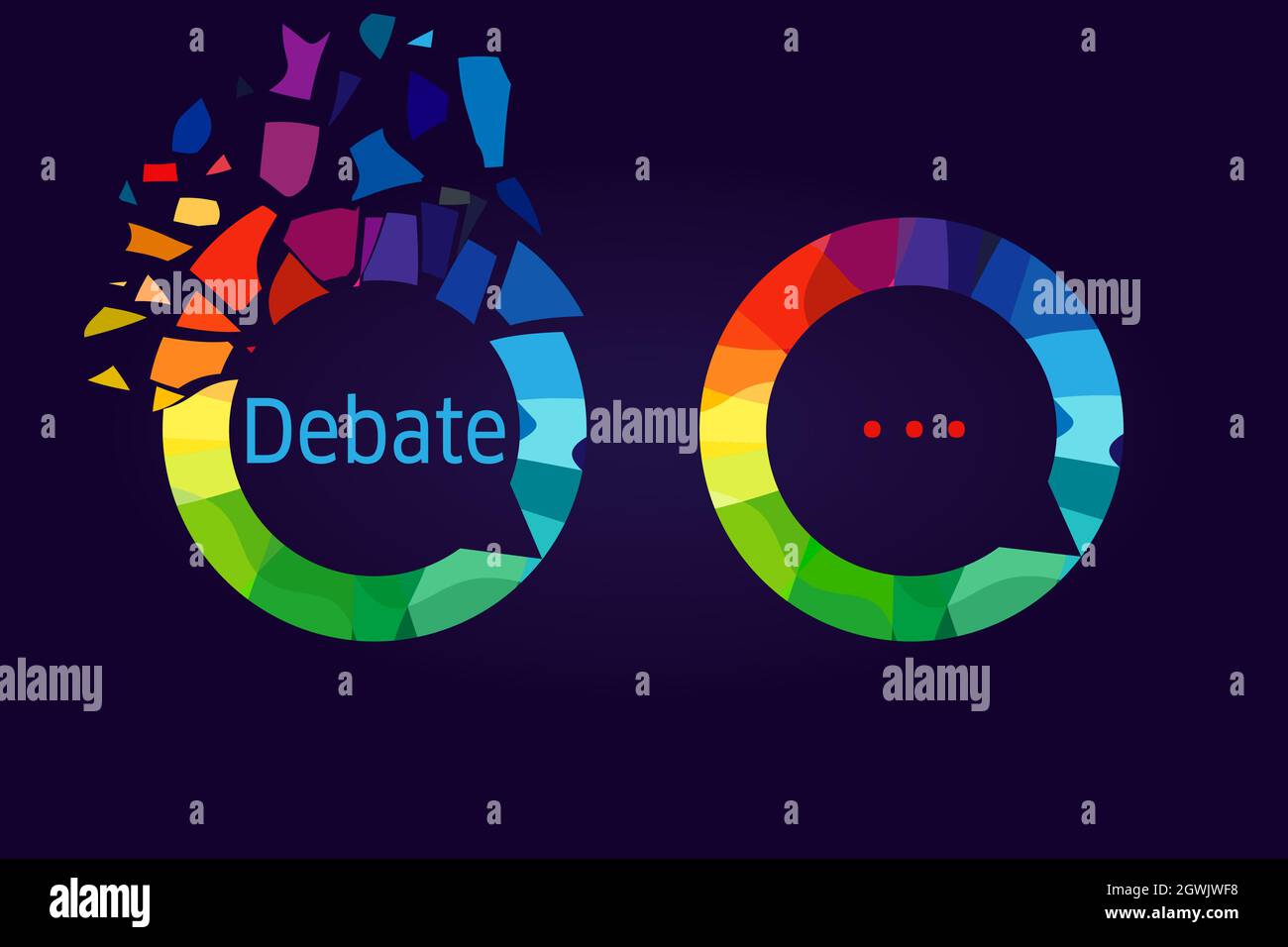Cercle de discussion Banque d'images vectorielles - Alamy