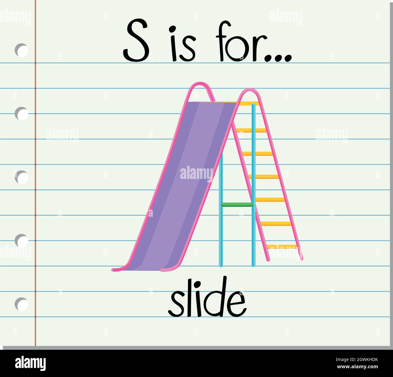 Kids slide ladder Banque d'images vectorielles - Alamy