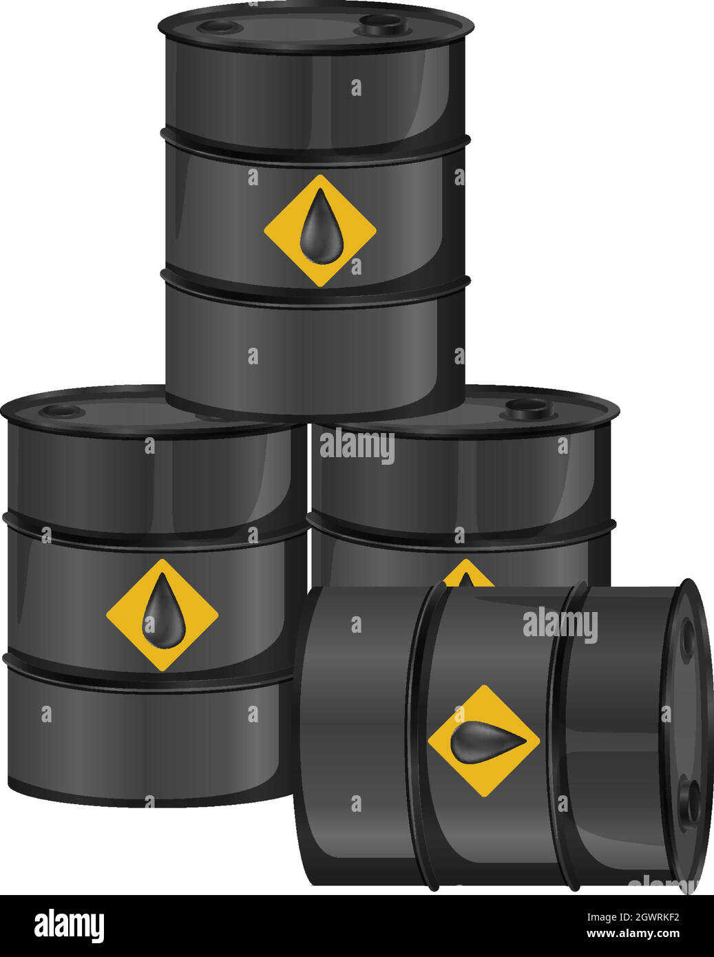 Oil baril dessin Banque d'images vectorielles - Alamy