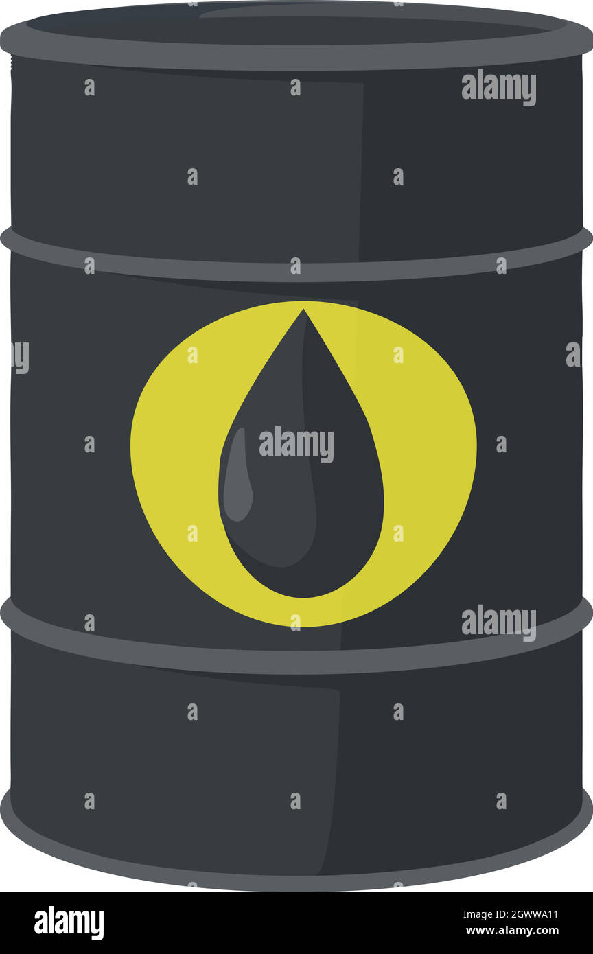 Metal barrel oil icon cartoon Banque de photographies et d’images à ...