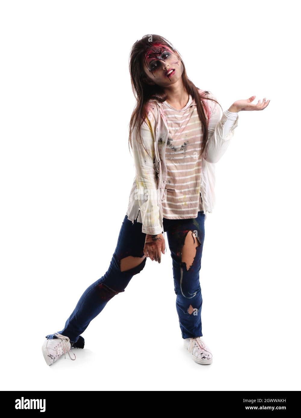 Femme zombie Banque d'images détourées - Alamy