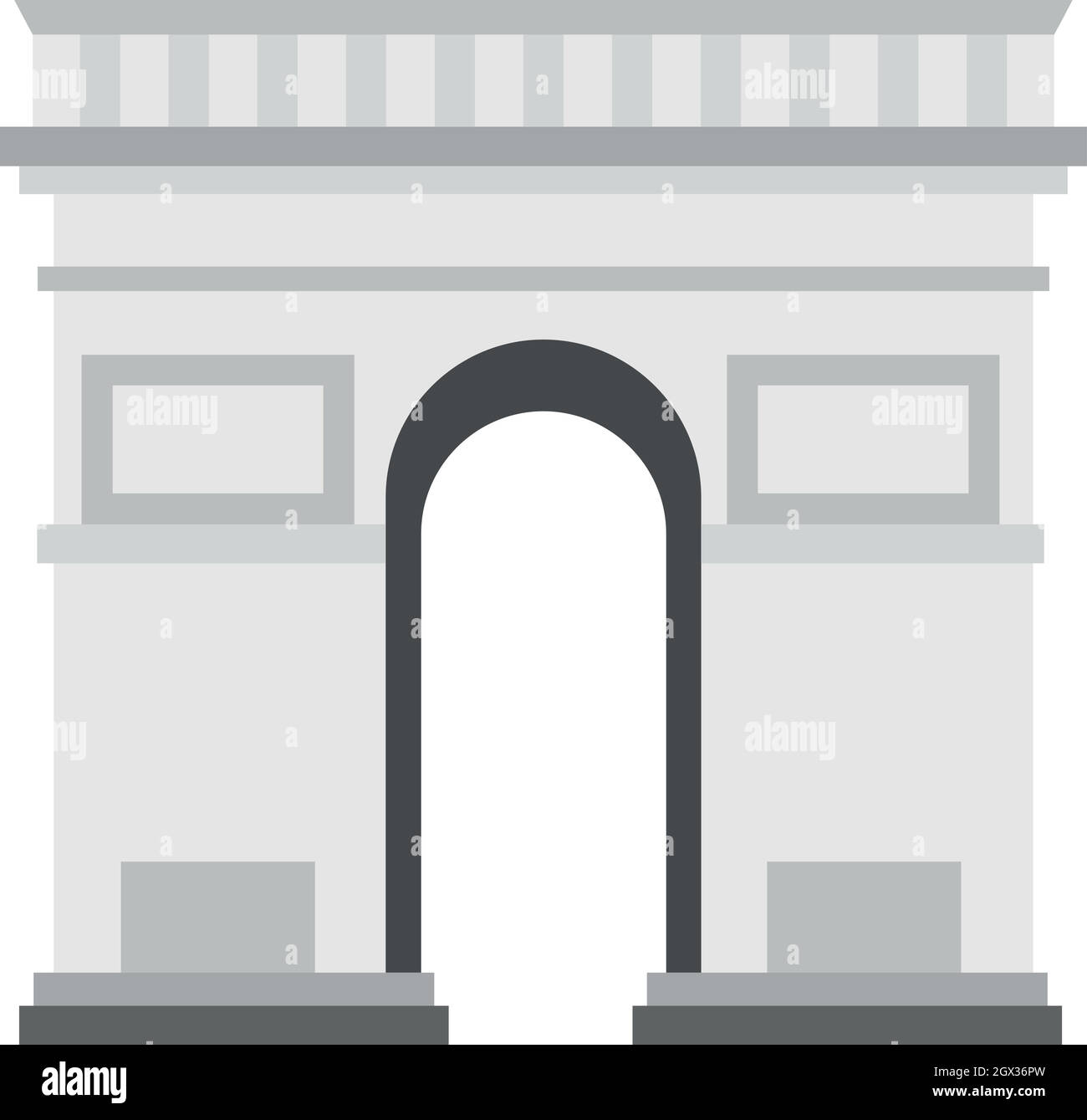 Arc de triomphe paris france Banque d'images vectorielles - Alamy